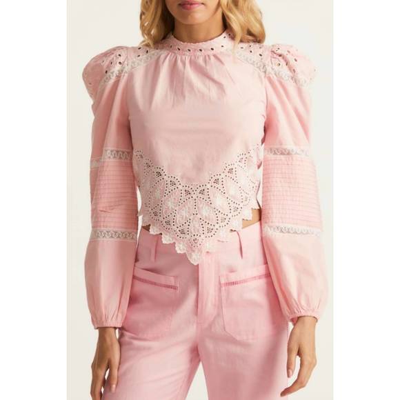 LoveShackFancy | Tops | New Loveshackfancy Hito Handkerchief Top In ...